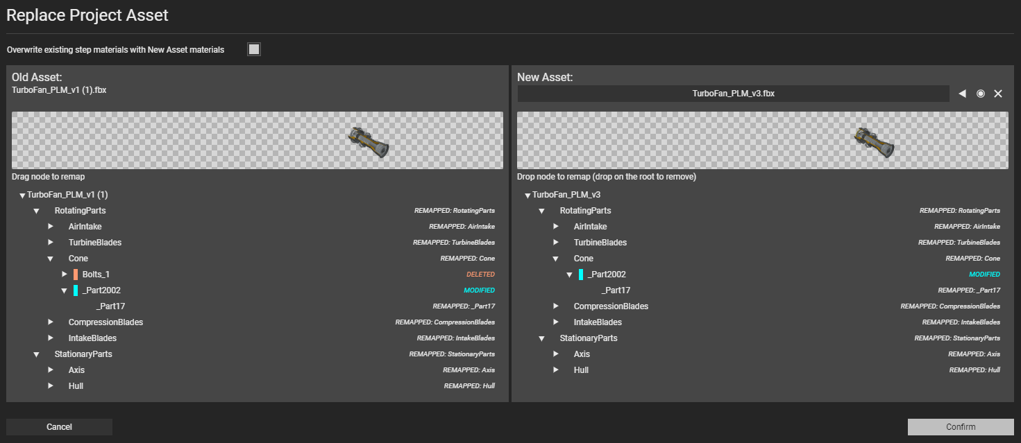 WorkLink Create: Replace Project Asset and managing file optimizations – Scope AR