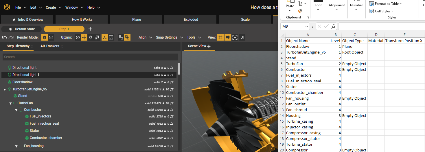 WorkLink Create: Export and Import csv into steps – Scope AR