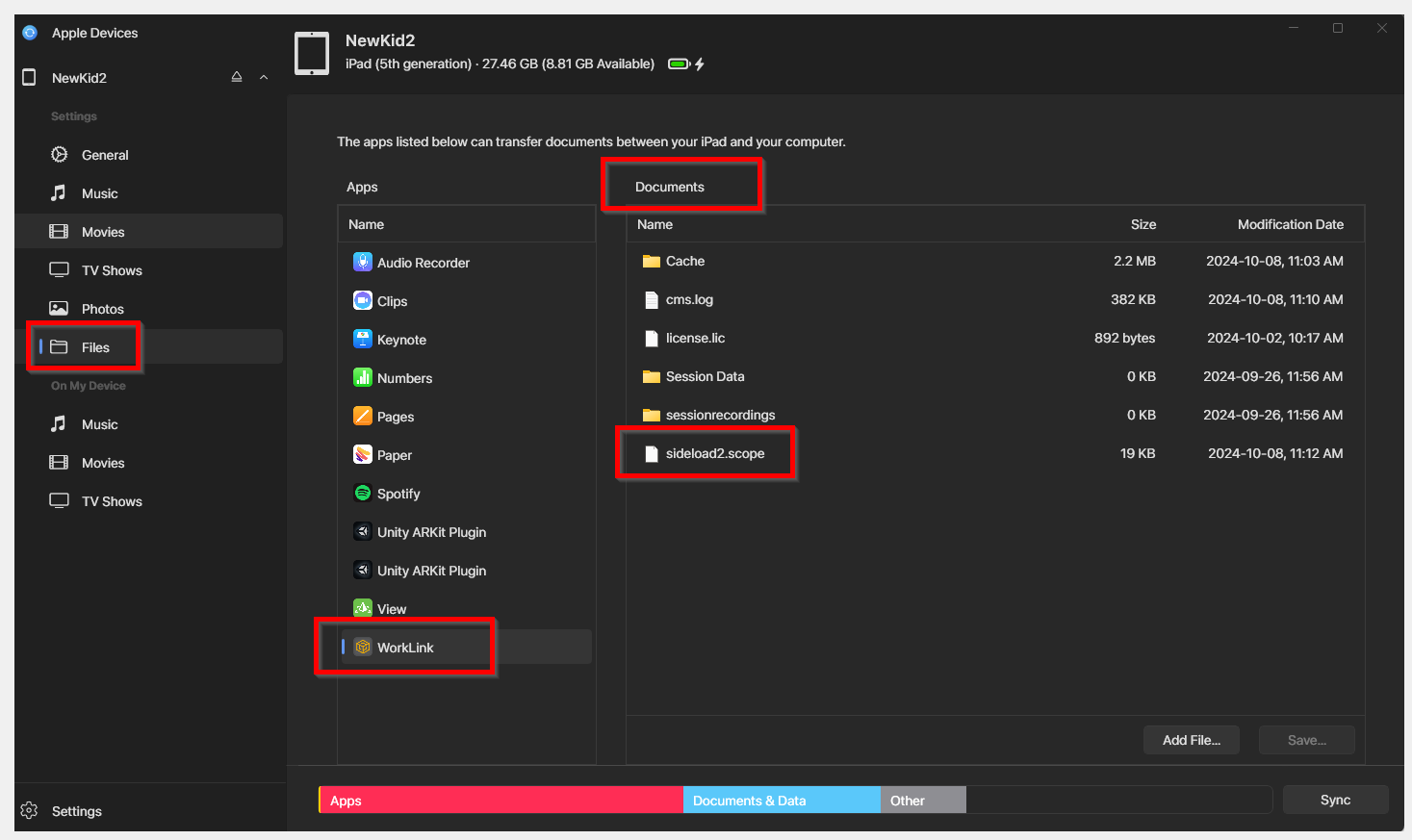 WorkLink Scenarios: Side-loading Work Instruction Scenarios – Scope AR