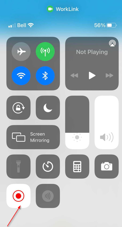 WorkLink Scenarios: How to record your screen (Work Instruction) as a single user on an iPhone ...